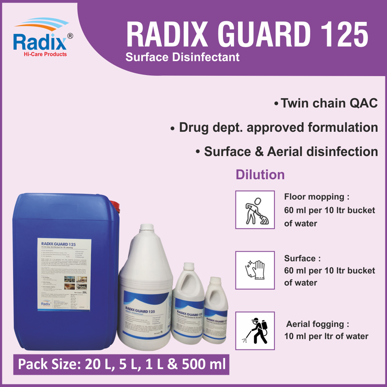 Radix VW+ - Fruits & Vegetables Disinfection Tablets - Radix Hi Care